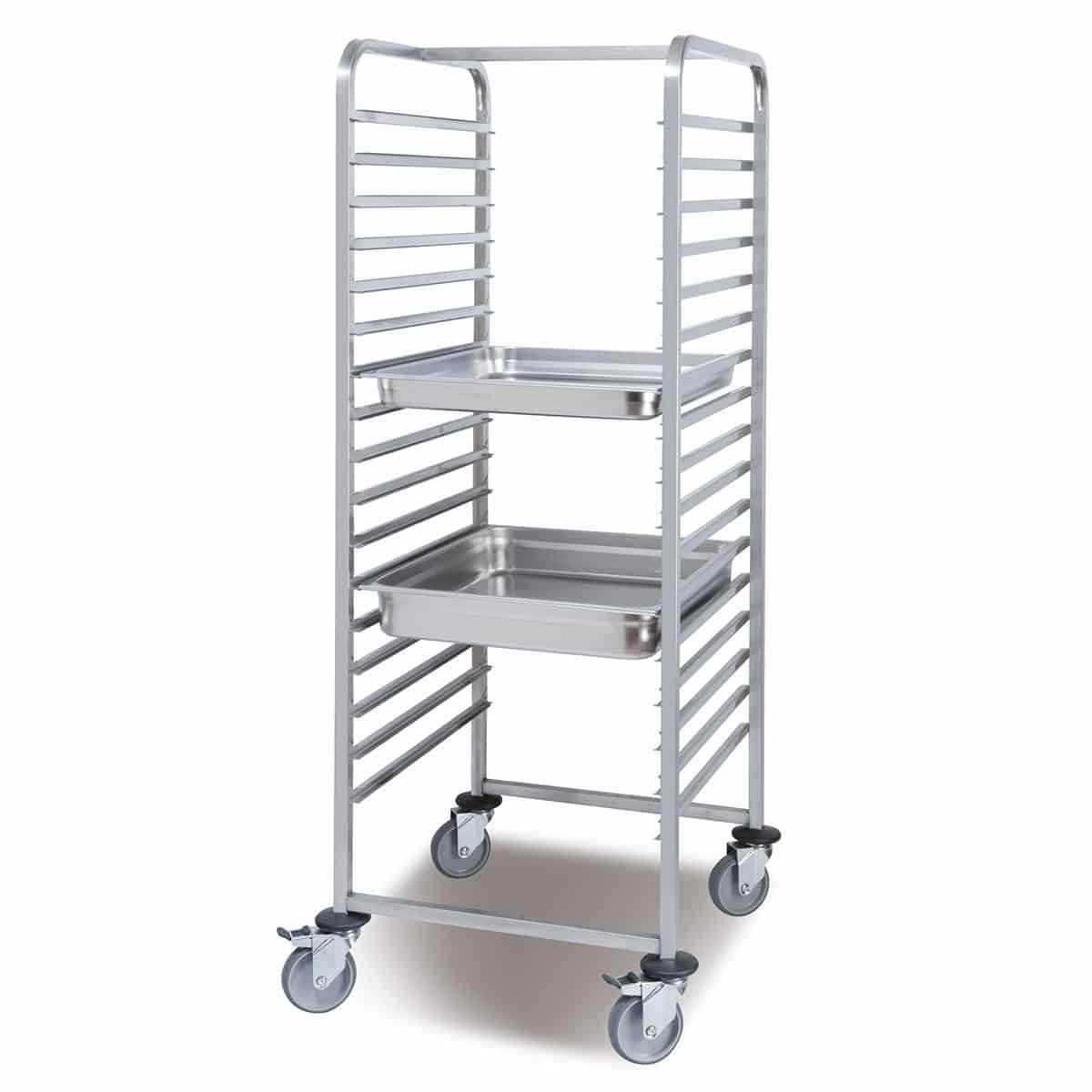 Pujadas 17 Rail 2/1 Gastronorm Transport Trolley – A2B Catering Equipment