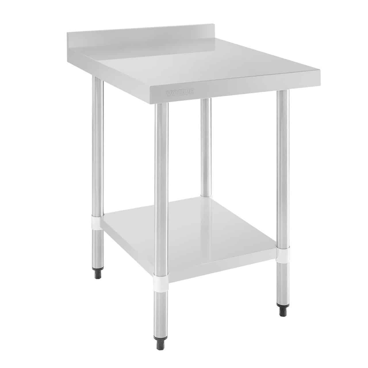 Vogue Stainless Steel Table with Upstand 600mm – Self Assembly – A2B ...