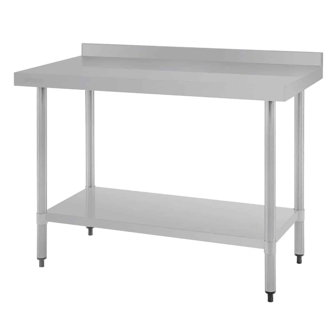 Vogue Stainless Steel Table with Upstand 1200mm – Self Assembly – A2B ...