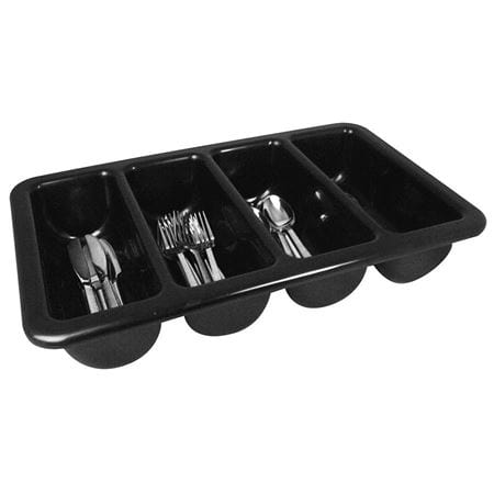 Sunnex Black Cutlery Tray Four Compartment – A2B Catering Equipment