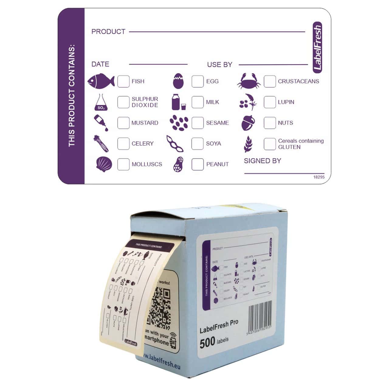 Harfield Tableware – Food Allergen Labels – 500 per roll – A2B Catering ...