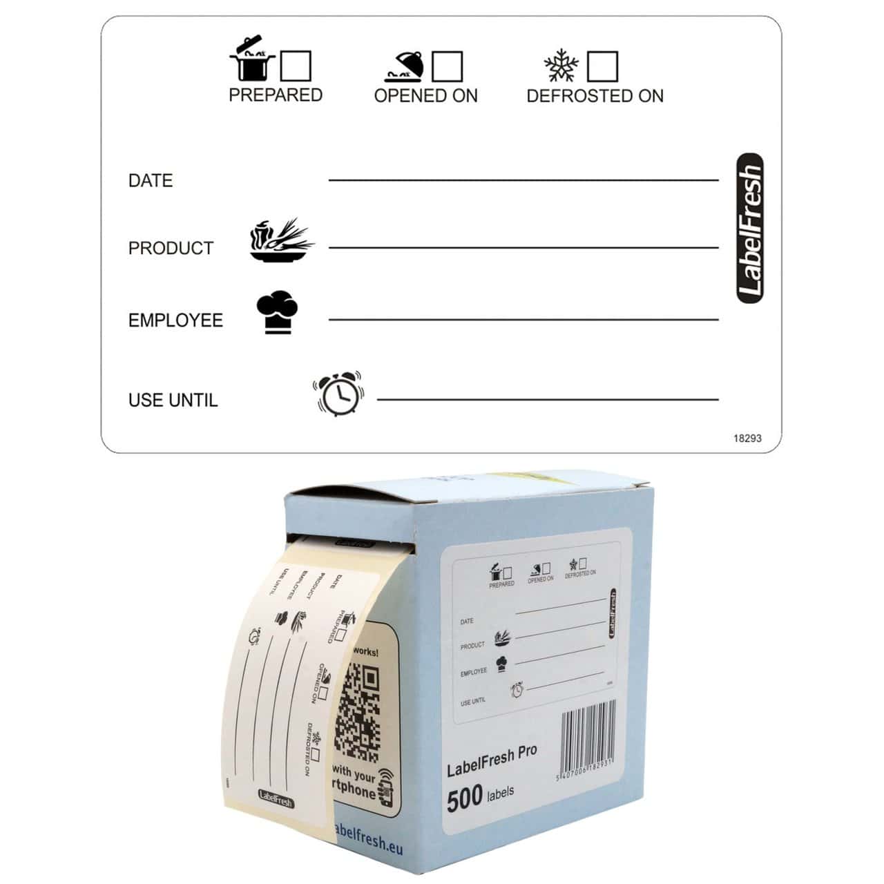 Harfield Tableware – Universal Food Labels – 500 per roll – A2B ...