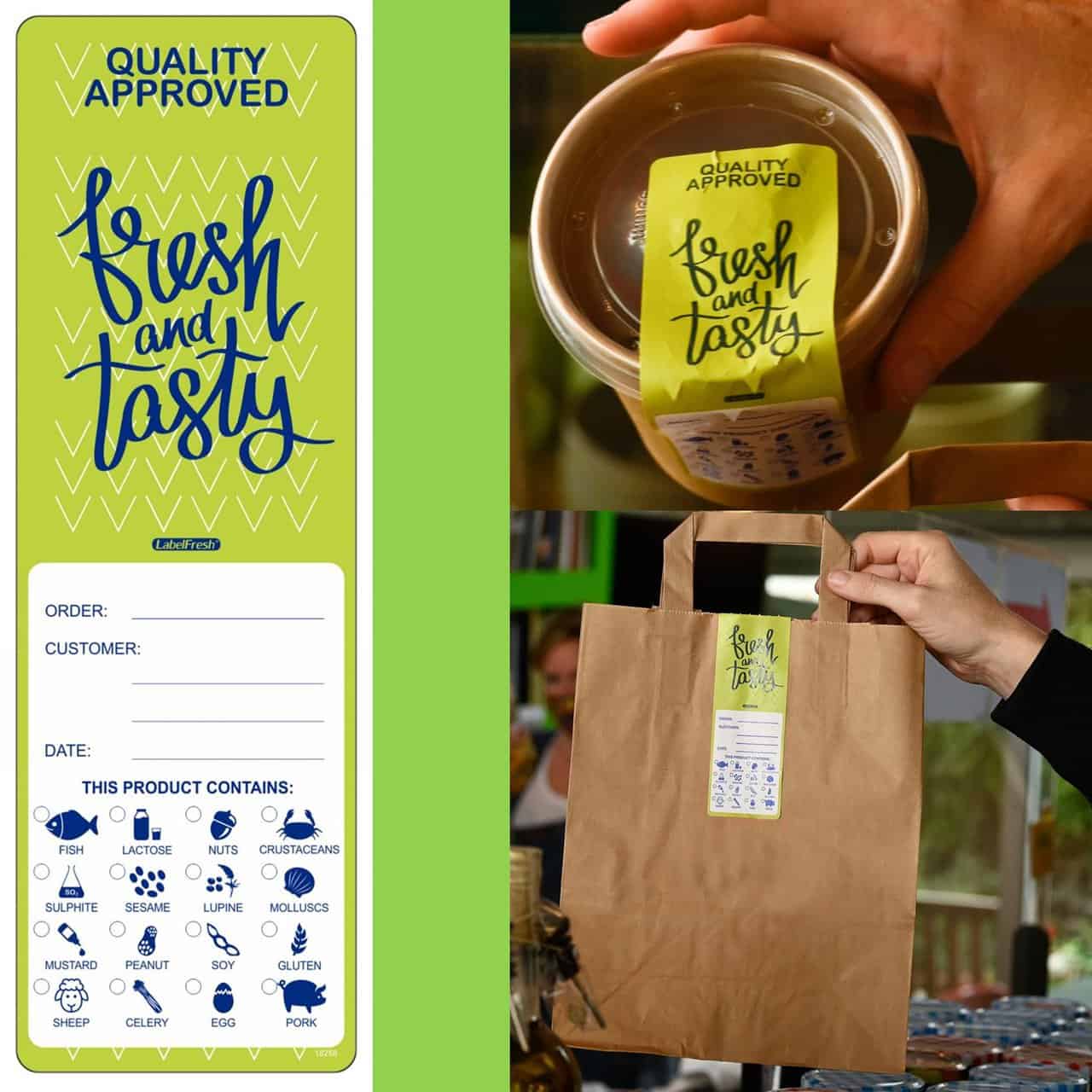 Harfield Tableware – Takeaway Food Allergen Labels – 250 per roll – A2B ...